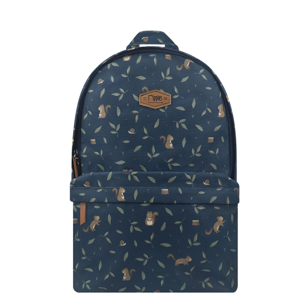 Squirrel School Backpack (Grey Blue) | Ripples Online Store