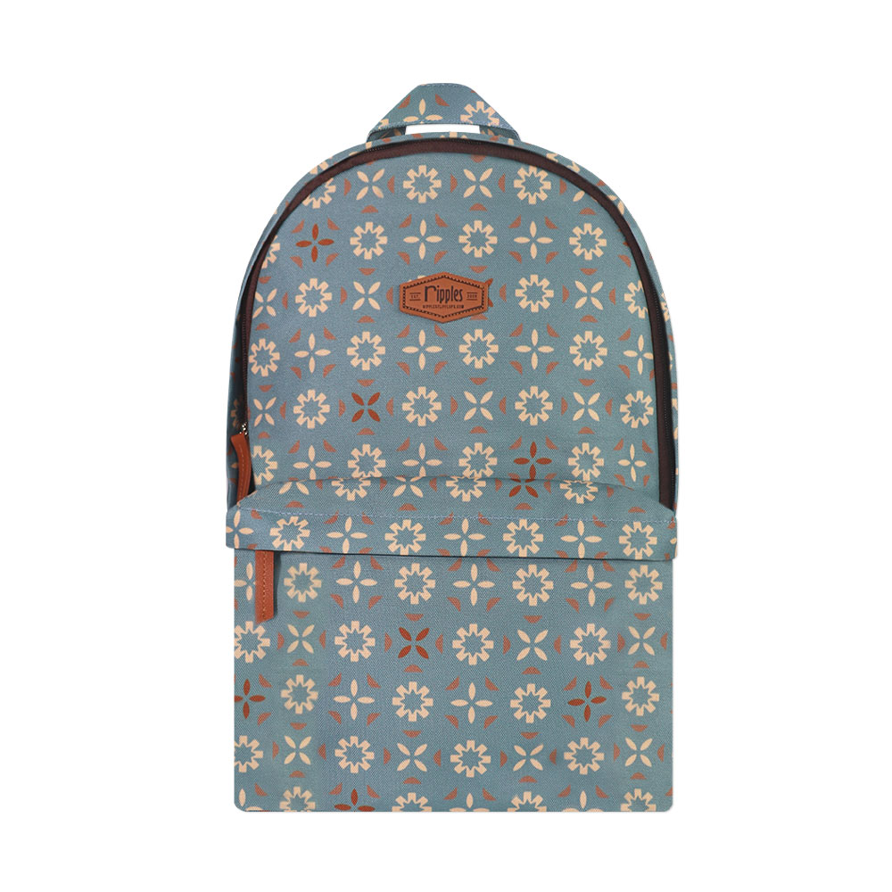 Posie School Backpack (Light Grey Blue) | Ripples Online Store