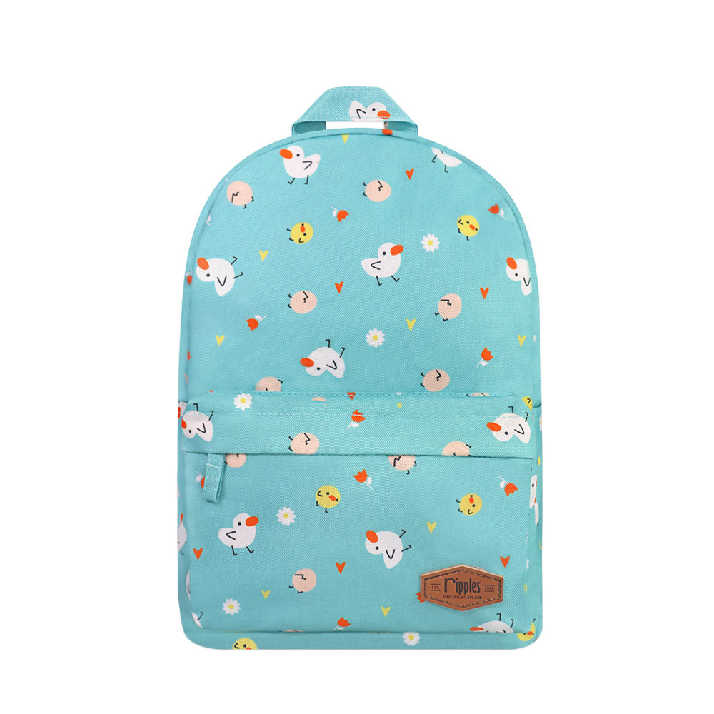 Ducks Mid Sized Kids School Backpack (Turquoise) | Ripples Online Store