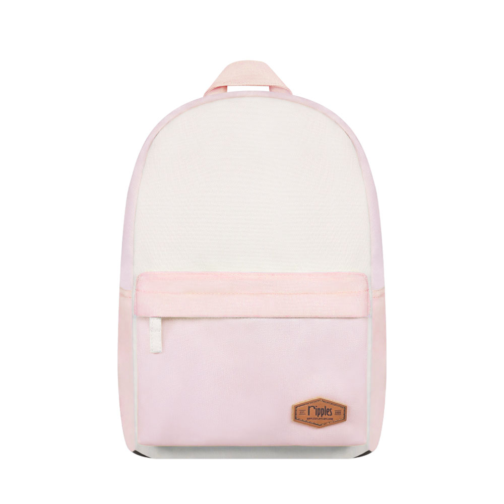 Colour Block Mid Sized Kids School Backpack (Pink) | Ripples Online Store