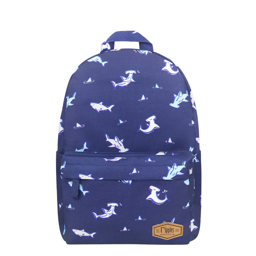 [SALE] Sharks Mid Sized Kids School Backpack (Navy Blue) | Ripples ...